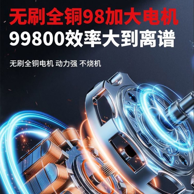 充电式电锯家用小型手持大功率锂电池大容量电炼剧锯树神器伐木据