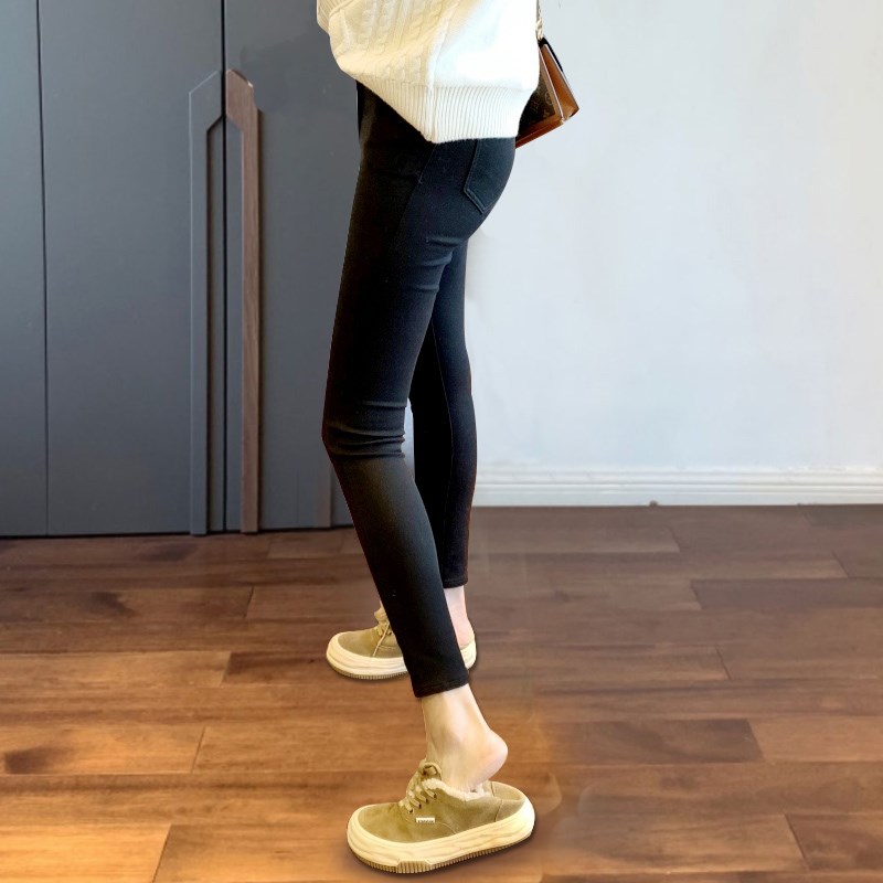 孕妇打底裤春秋外穿黑色r显瘦修身小脚裤秋季弹力休闲铅笔裤子长