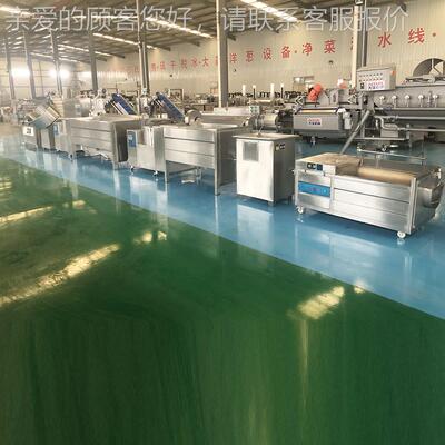 型薯条加线厂家直销多工种产TXP量高效率小工半自动冷冻薯条加生