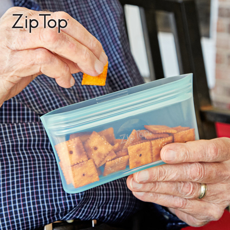 旗舰店 美国ZIPTOP硅胶袋保鲜袋食品冰箱储物袋硅胶袋可微波小号