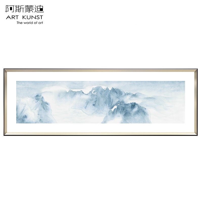 阿斯蒙迪许振手签水墨画限量级客厅书房饰画国画艺术品收藏