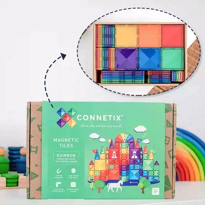 connetix磁力片全新正品儿童益智玩具强磁力磁铁动脑积木澳洲