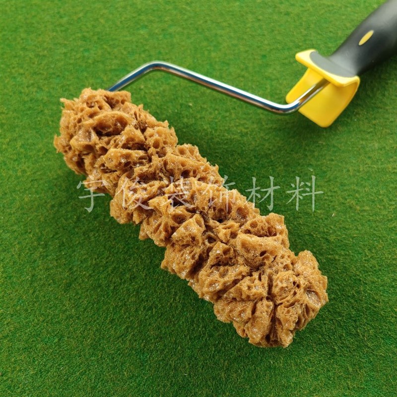 造藻绵滚筒刷艺术漆硅藻泥工具色珠光漆涂刷印