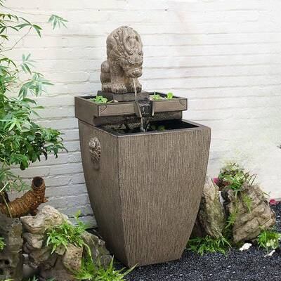 办公室室内外流水摆件循环水水系景观庭院造景布置户外院子鱼池