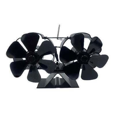 壁炉风扇双花三角工字跨境亚马逊热动力壁炉风扇壁炉Stove Fan LT