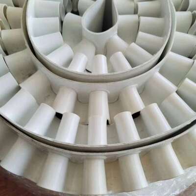 白色PU传送输送带FDA认证 PVC/PU 裙边挡板运输带型号