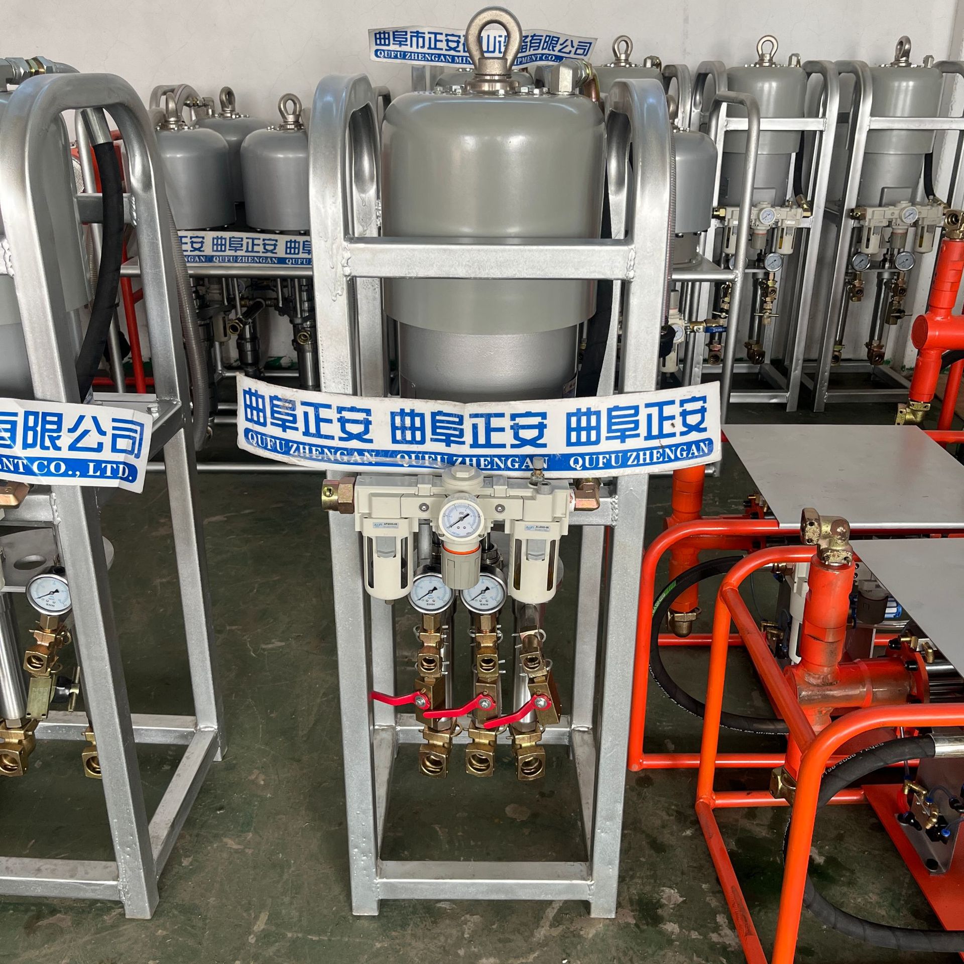 三缸双液气动注浆泵3ZBQ-8.4/10型煤矿用防爆立式化学浆注浆机