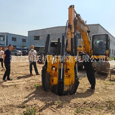 施移HXI栽机 挖树机苹果形土球 球机工起频一分钟一棵视树