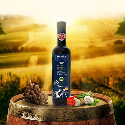 BALSAMIC VINEGAR 意大利进口香醋黑醋摩德纳黑醋汁500ml划算