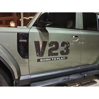奇瑞iCAR V23汽车贴纸车身拉花个性腰线彩条改装侧裙装饰贴画