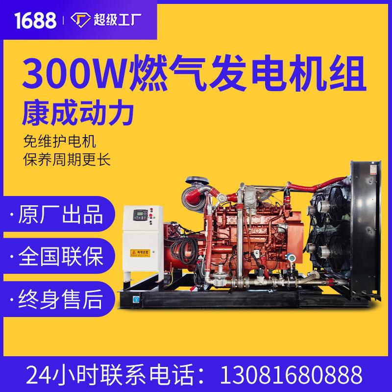 康成动力300KW燃气发电机养殖场备用300千瓦沼气天然气发电机组