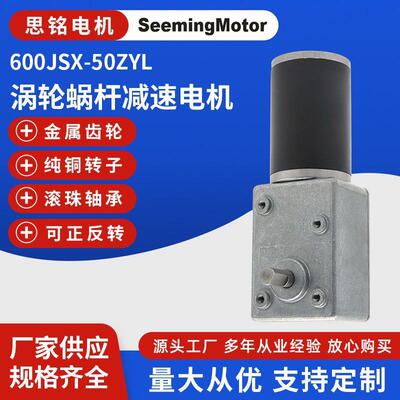 涡轮蜗杆电机 600JSX-50ZYL轮椅减速电机 机械设备马达减速电机