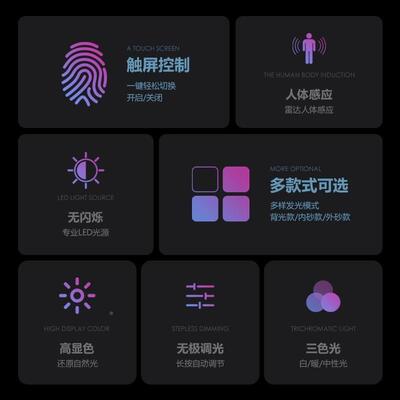 镜椭圆妆形led化妆壁CAX挂卫生间智能浴室镜带灯防梳台镜雾子挂墙