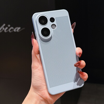 适用VIVO S30手机壳新款S30Promini超薄网孔S20Pro散热全包vivoS19防摔镜头膜S50ProMax磨砂男女高级感硬壳