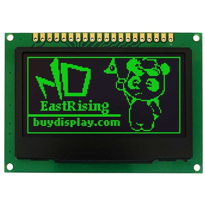 2.4寸绿色OLED显示屏/显示模块/SSD1309/128x64点阵配转接板