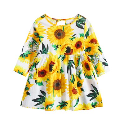 Spring Autumn Longsleeve Dress for Girls 2025 Kids Floral Co