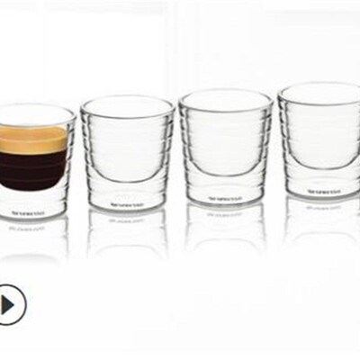 espressodouble wall shot glass coffee cup意式特浓咖啡杯80ml