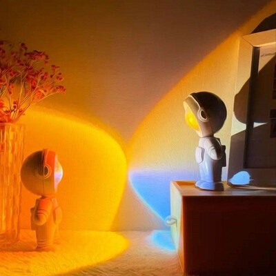 Sunset atmosphere feeling lamp photographing bedroom mood