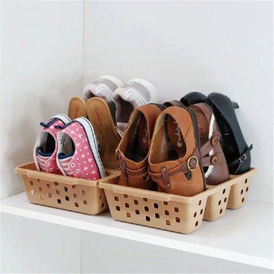 Foldable Storage Plastic Combined Shoe Cabinet High