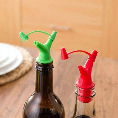 2PC/Lot Double Mouth Funnel  Wine Sauce Funnel Anti Leakage