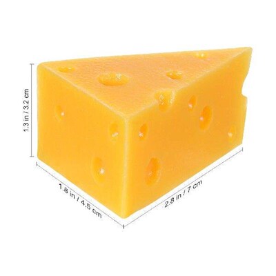 Simulated Triangle Cake Cheese Model Fake Food Bakery Shop