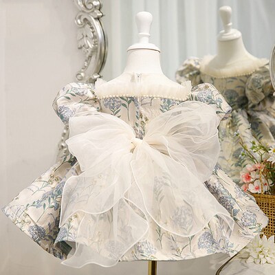 Infant Baby Girl Dress Tulle Baptism Dresses for Girls 1st Y