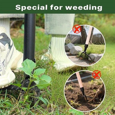 Portable standing weeder, manual weeding/pulling/rooting/gar