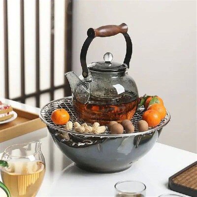 Steaming Teapot Heating Heat-Resistant Glass, Thickened