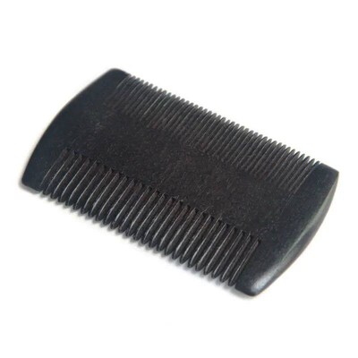 Beard Comb Kit Wooden Comb Leather Case Beard BrushMen Women