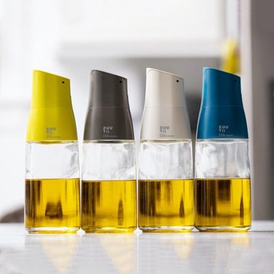 ZUUTII油瓶加拿大进口玻璃自动翻盖酱油醋油壶不滴漏厨房调味瓶