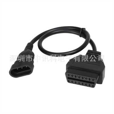16 针公母 obd ll obd 2 obd2 obd ii 延长电缆