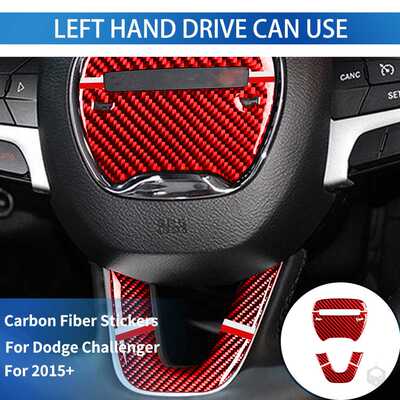 适用道奇战马挑战者车Challenger方向盘套装贴碳纤维内饰中控改装