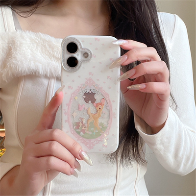 闪粉镂空松鼠小鹿适用苹果