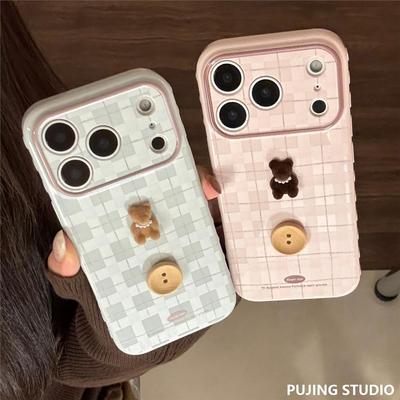 复古卡通小熊手链iphone16