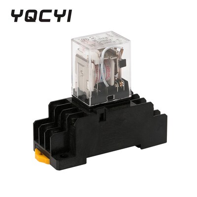 HH52P53PHH54PMY2NJAC220V交流直流 DC12V 24V小型中间电磁继电器