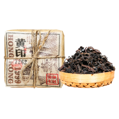1999年原料翁氏茶庄黄印7262珍藏普洱熟茶200g