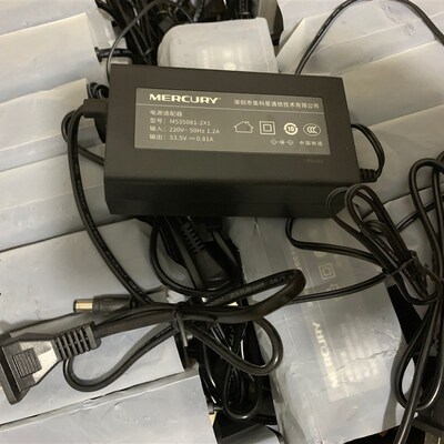 MERCURY美科星SG105P交换机53.5V0.81A电源适配器线M535081-2X12A