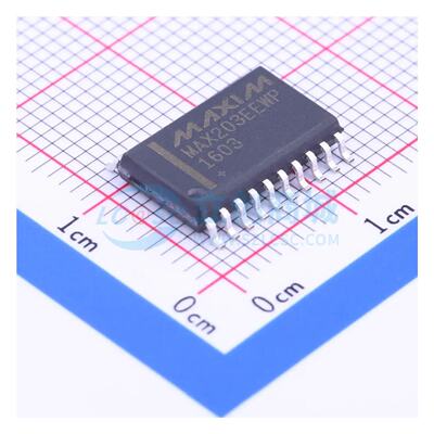 RS232芯片 MAX203EEWP+G36 SOIC-20-300mil 收发器