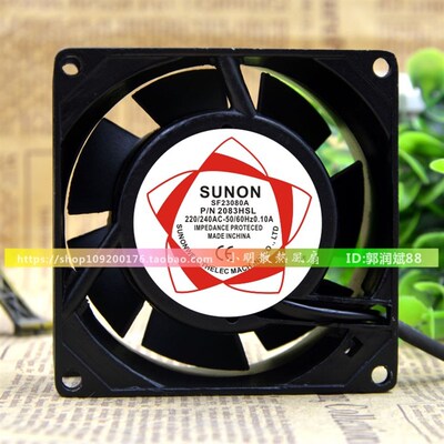 SUNON SF23080AT P/N8038HSL 220V/240V 0.09A 轴流风机 8038风扇