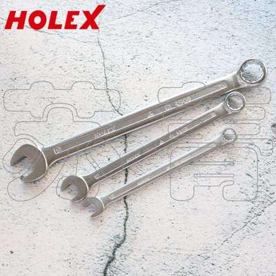 德国霍夫曼HOLEX梅开两用扳手 带有椭圆形手柄 加长型 镀铬6-32mm