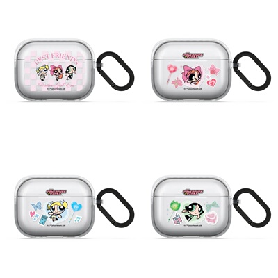 飞天小女警第二弹The Powerpuff Girls耳机套适用AirPods Pro2/3无线蓝牙耳机套AirPods4/3代防摔保护保护套