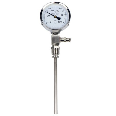 WTYY-1021一体化远传双金属温度计0-100 PT100铂电阻4-20mA输出