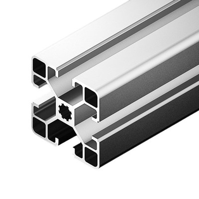 铝型材弯R角工业铝合金围栏车间隔断支架外壳45度转向角件.8080重