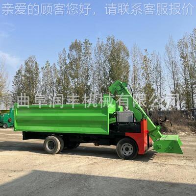牛场清粪清理四轮铲车四养轮5方AJL殖场清粪机60马力养牛设备理机