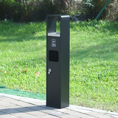 户外落地烟灰缸大号不锈钢烟灰柱立式灭烟柱烟头垃圾桶烟蒂收集器