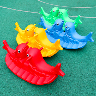 幼儿园翘翘板器材小木马双人跷跷板室外摇摇马儿童室内玩具平衡板