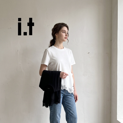 itGROUNDZERO蕾丝显瘦T恤女