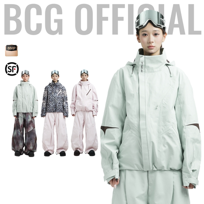BCG【TRACE T】滑雪服套装女单板男2026新款外套防水专业衣裤套装