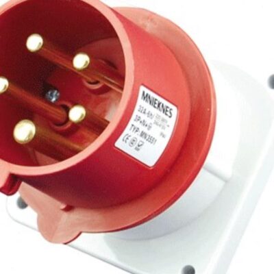 国曼德标防水工业暗装插座公头 5芯16A32A IP44 MN3551 MN1551