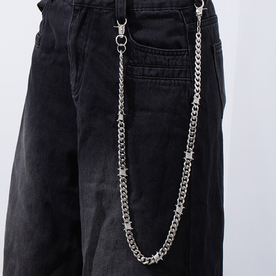 欧美嘻哈风链条荆棘拼接潮酷配饰